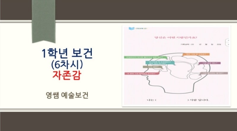 2021 예술보건수업 6차시 자존감 네이버 블로그