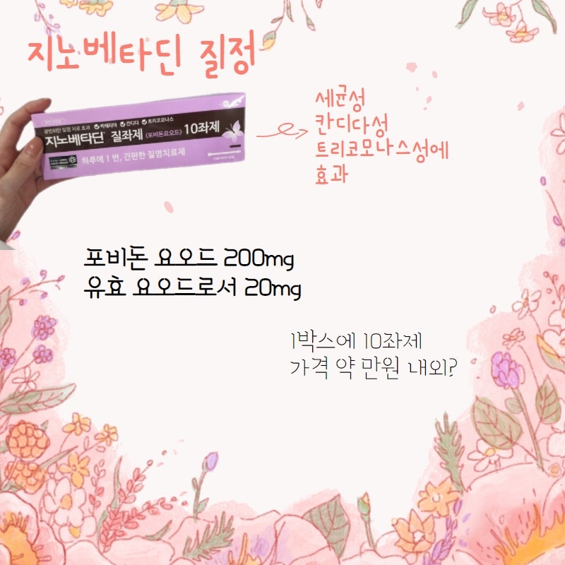 약사가 써본 질염 치료제 지노베타딘 질좌제질정 후기 네이버 블로그