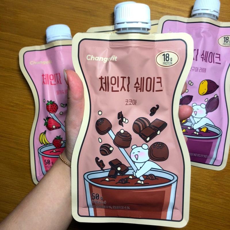 다이어트간편식 식사대용단백질쉐이크로 추천하는 체인지핏 체인지쉐이크 딸기and바나나코코아인절미고구마라떼 네이버 블로그