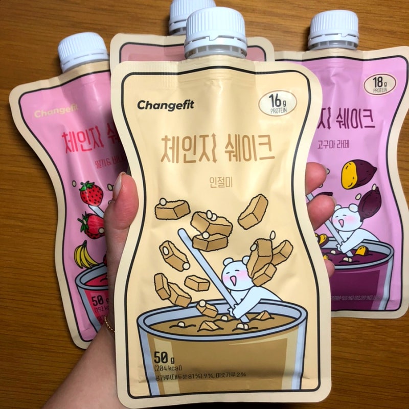 다이어트간편식 식사대용단백질쉐이크로 추천하는 체인지핏 체인지쉐이크 딸기and바나나코코아인절미고구마라떼 네이버 블로그