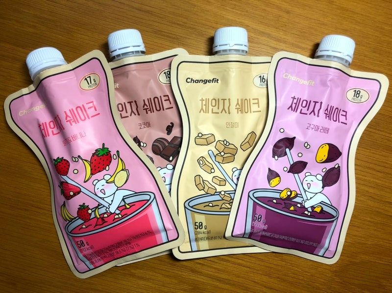 다이어트간편식 식사대용단백질쉐이크로 추천하는 체인지핏 체인지쉐이크 딸기and바나나코코아인절미고구마라떼 네이버 블로그