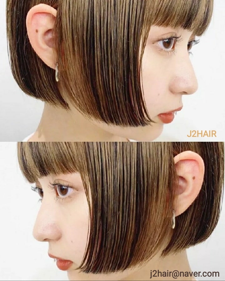 김해 추천 미용실 2 여성 단발 중단발 헤어스타일 추천 스타일 얼굴형 분석 70번째 이야기 J2hair Style 김해컷