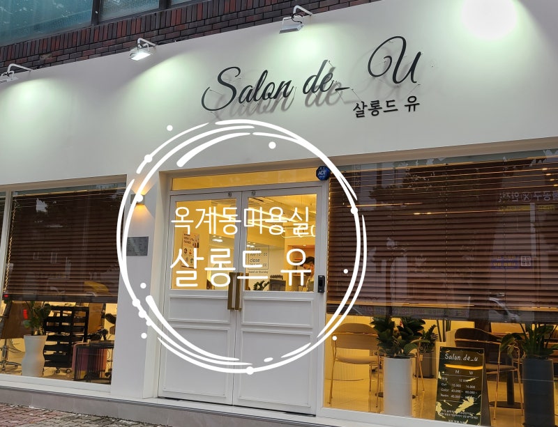 대전 프리미엄 헤어살롱 살롱드유 옥계동미용실 네이버 블로그