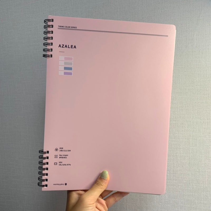 여기 예쁜 색 다모였네 모닝글로리 테마컬러 시리즈 5종 리뷰노트수첩샤프인덱스포켓화일 네이버 블로그