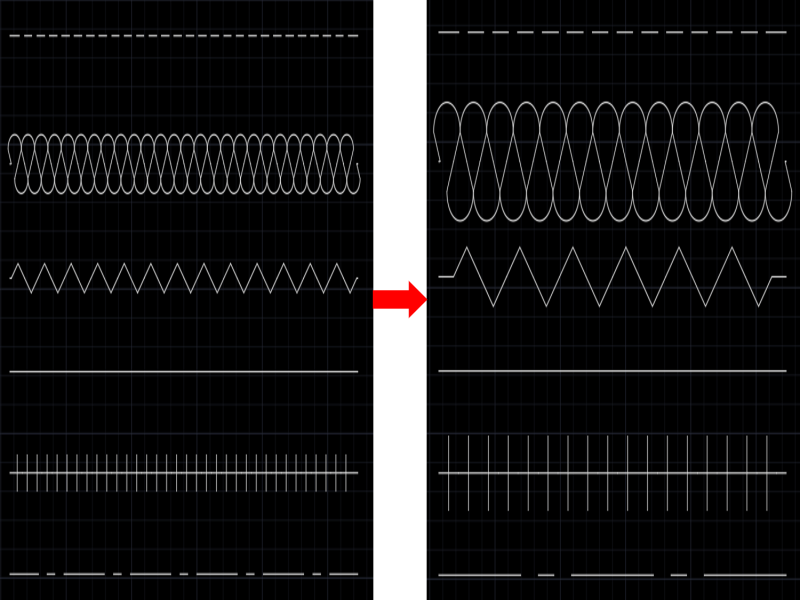 오토캐드 선종류(LineType)/선축적(LTScale) : 네이버 블로그