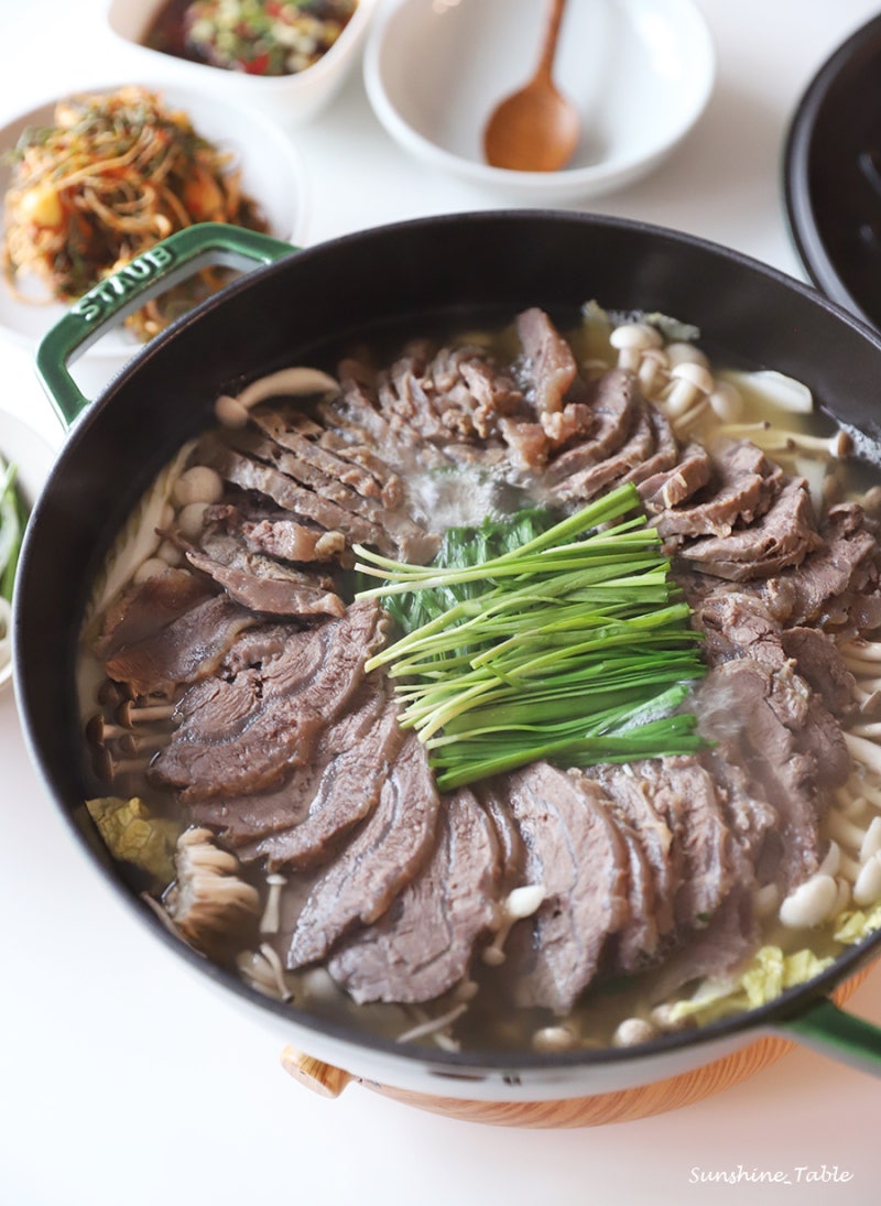 아롱사태 수육 And 전골 만들기 소스까지 완벽하게~ 강추 보양식 네이버 블로그