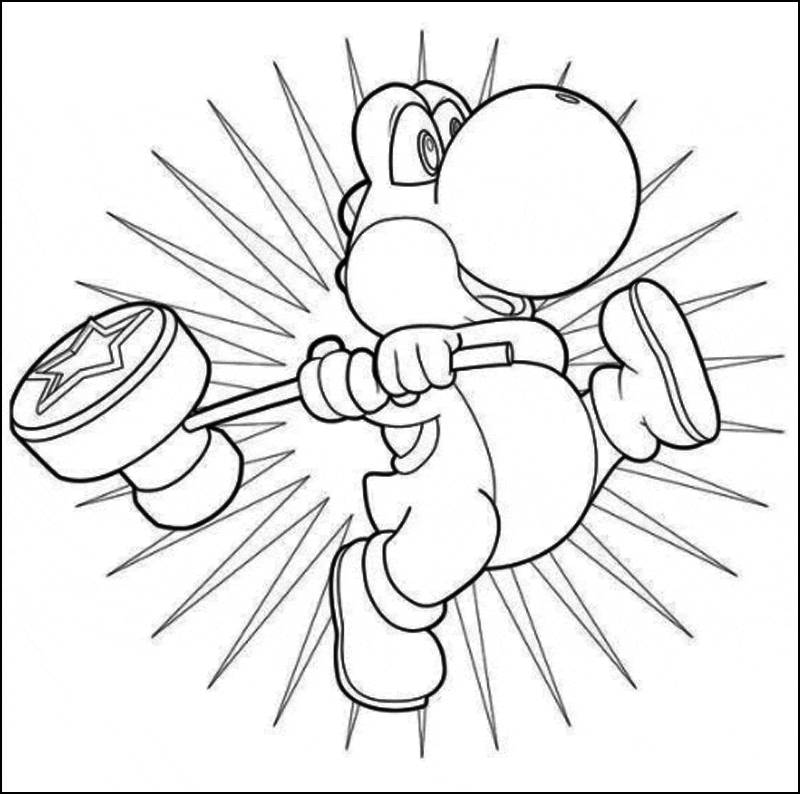 슈퍼 마리오 캐릭터 색칠공부 도안 이미지 프린트 모음 : 네이버 블로그