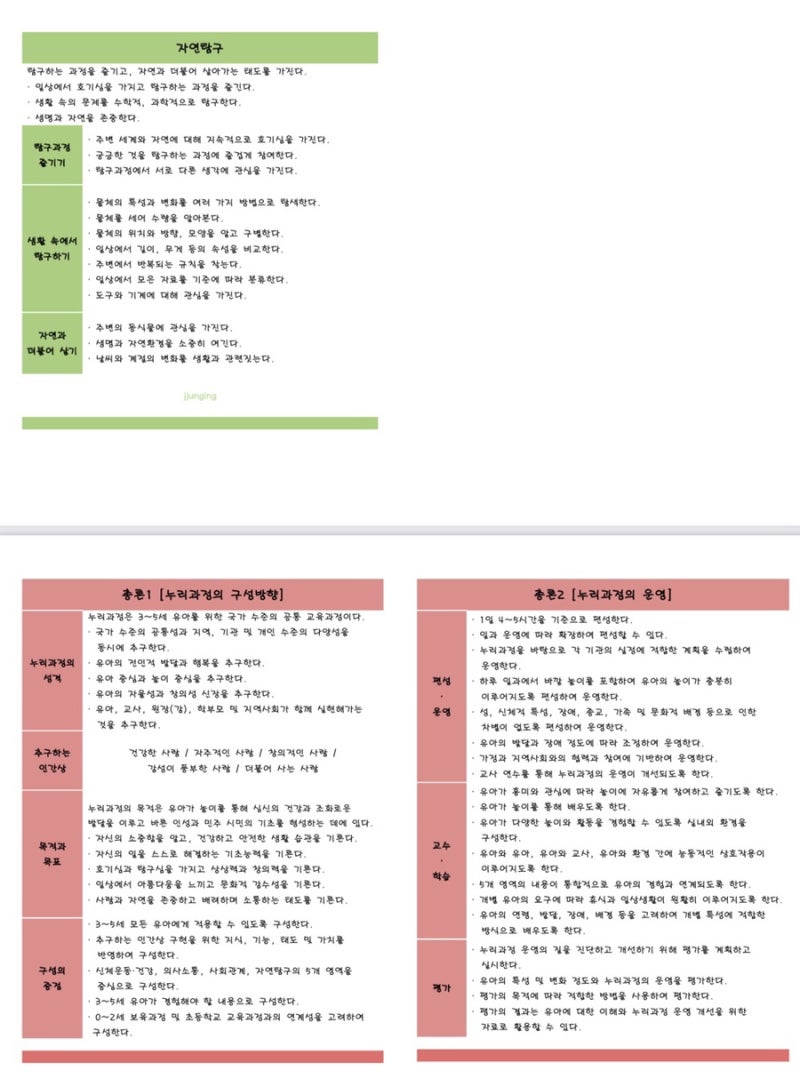 임용자료 고시문2019개정 누리과정신의사예자총 굿노트 Pdf파일 네이버 블로그