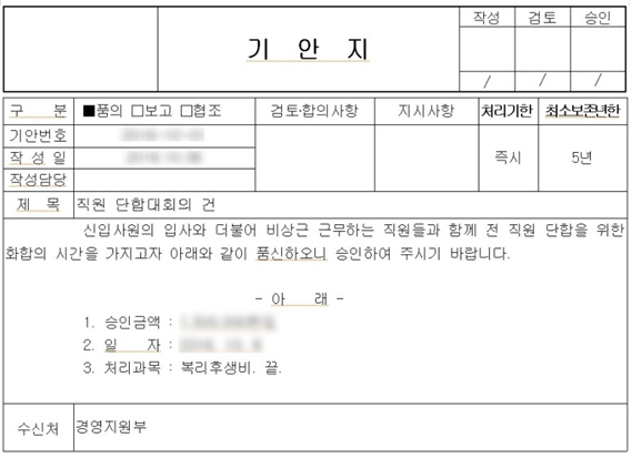 문서 접수 처리와 기안문 작성 방법 및 원칙 네이버 블로그