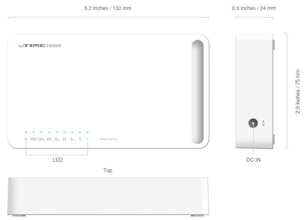 iptime h6008 8포트 기가 스위치 허브 - 작은 사무실용 : 네이버 블로그