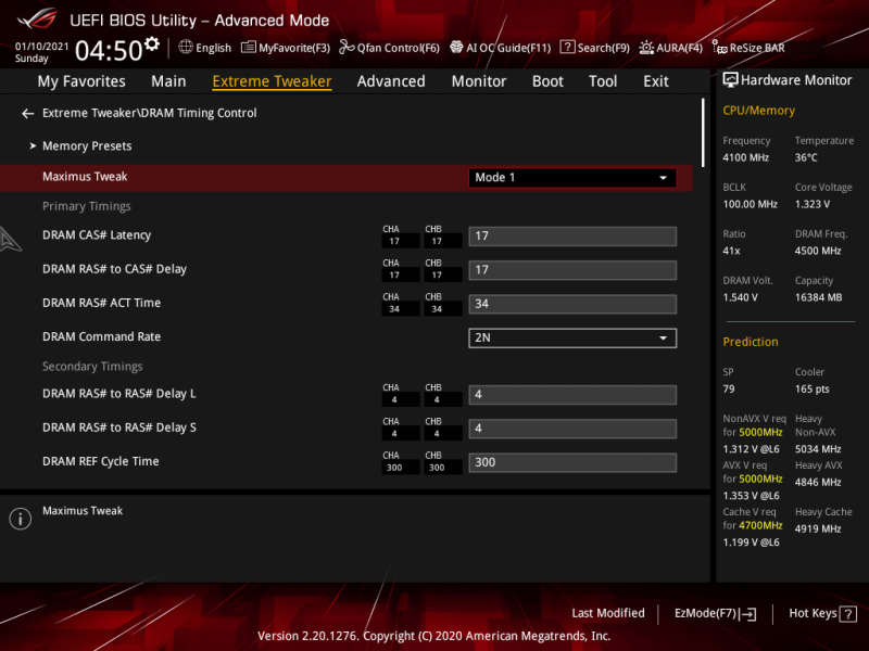 [PC] ASUS 보드 CPU/램 오버클럭 메뉴 위치 설명 (인텔) : 네이버 블로그