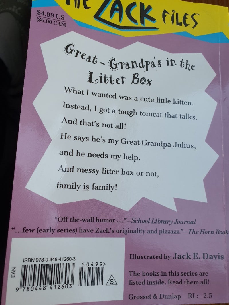 잭 파일the Zack Files Great Grandpas In The Litter Box Chapter 2