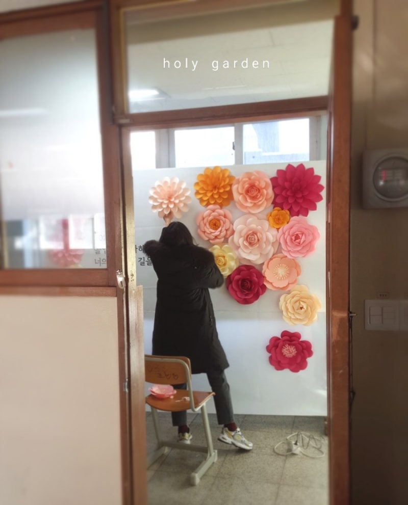 졸업식포토존입학식포토존서산포토존경기모바일고등학교포토존꾸미기서산자이언트플라워서산페이퍼플라워서산꽃집전시회디스플레이