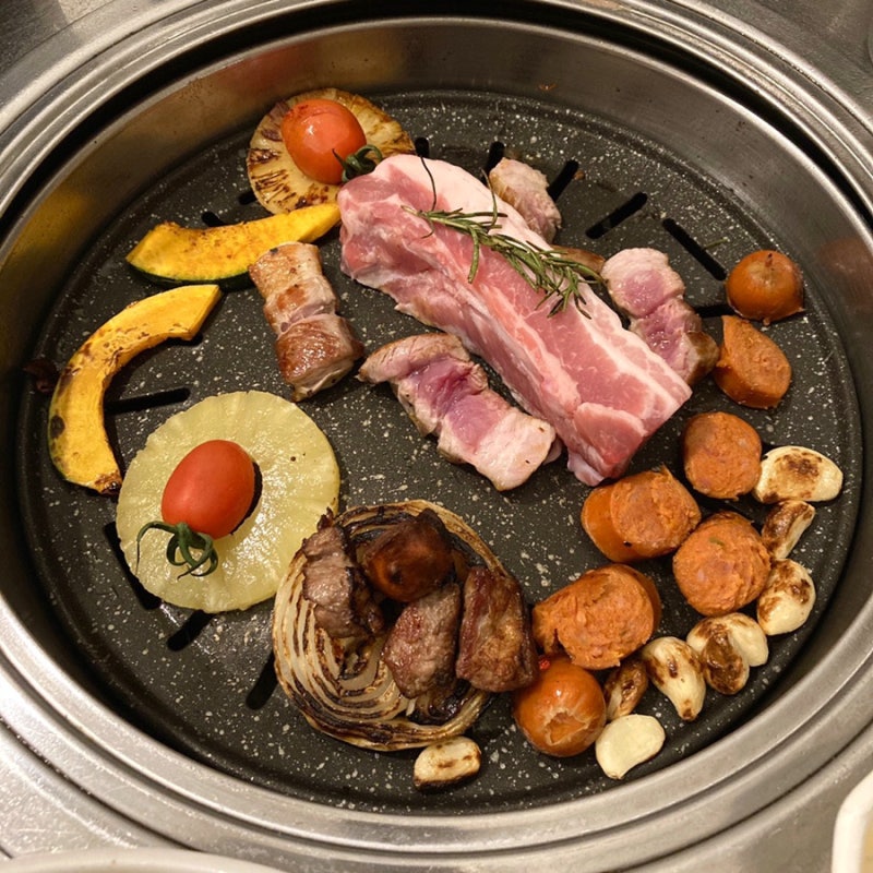 경남 양산 맛집 백동소풍가는길 캠핑분위기의 한돈 고기 맛집 네이버 블로그