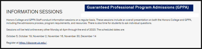 미국 의대 BS + MD (UIC - University of Illinois College of Medicine) GPPA ...