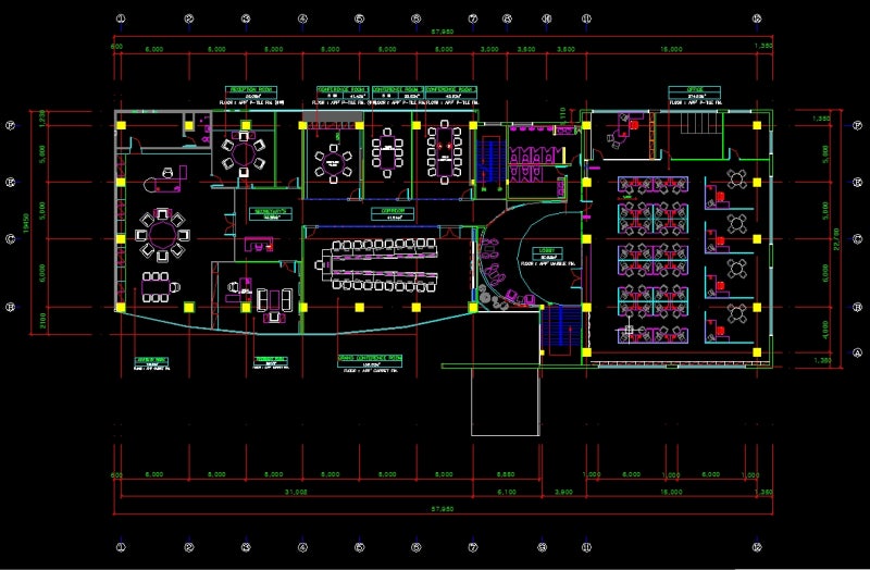 공장 사무동 사무실인테리어 도면2 : 네이버 블로그