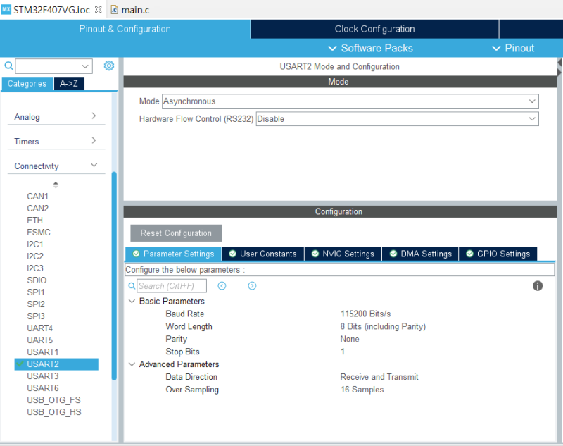 STM32 CUBEIDE LL 드라이버 8.UART POLLING 방식 : 네이버 블로그