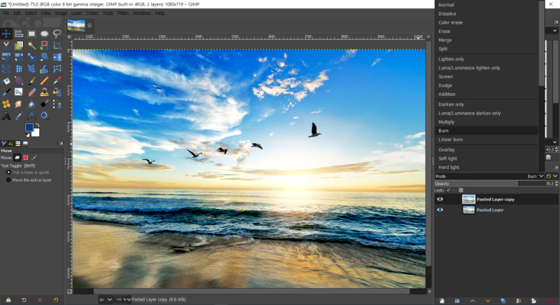 26. 김프(Gimp) 강좌 레이어 모드(Layer mode) -[Dodge and Burn] : 네이버 블로그