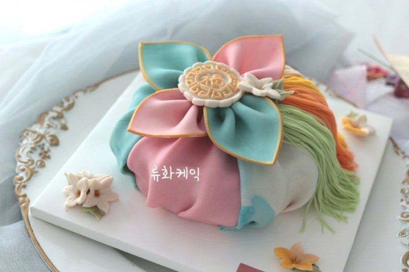 신기하고 특별한 케이크 선물 진주 앙금보자기떡케이크 네이버 블로그