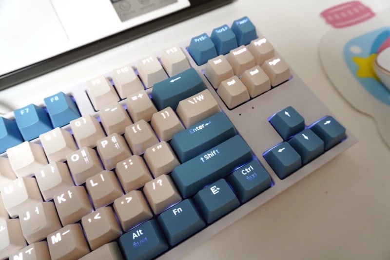텐키리스 기계식 키보드 COX CK87 크림블루(청축) 장단점, 타건감 후기 : 네이버 블로그