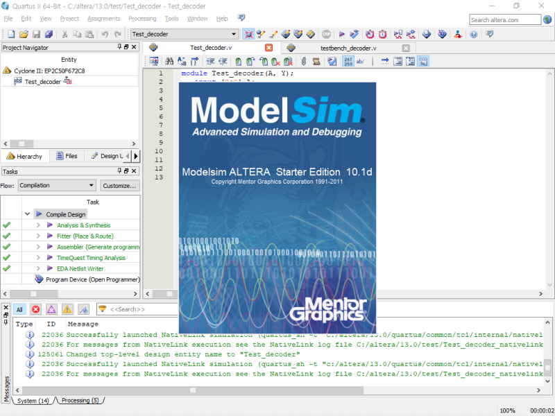 디지털 논리 설계 - 설계편6(Quartus 2 Decoder simulation) : 네이버 블로그
