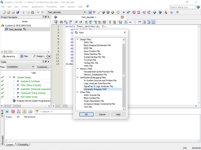 디지털 논리 설계 - 설계편6(Quartus 2 Decoder simulation) : 네이버 블로그