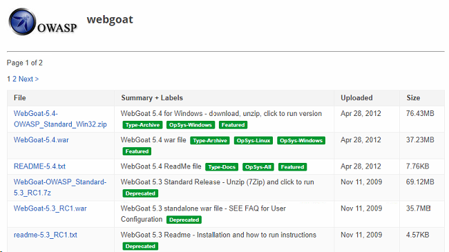 웹 모의해킹 실습 서버 [Webgoat] 소개 및 설치 방법 : 네이버 블로그