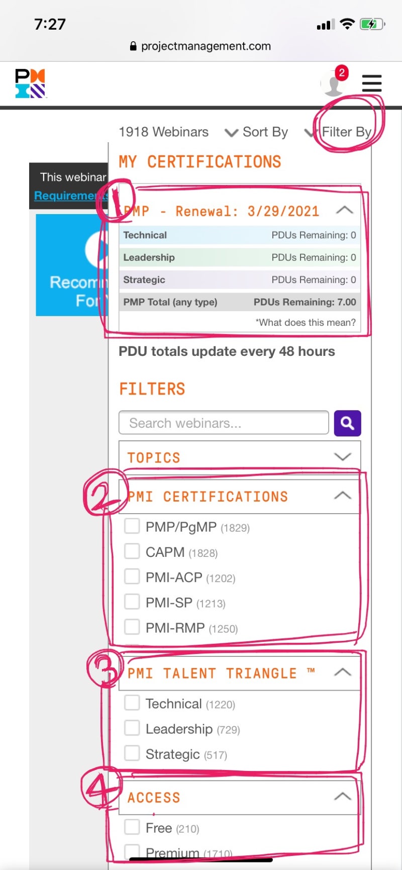 PMP 자격에 대해서(3) - PDU 획득법/ webinar 듣기 / claim PDU : 네이버 블로그