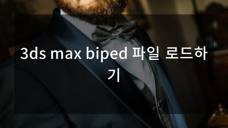 3ds max biped 파일 로드하기 : 네이버 블로그