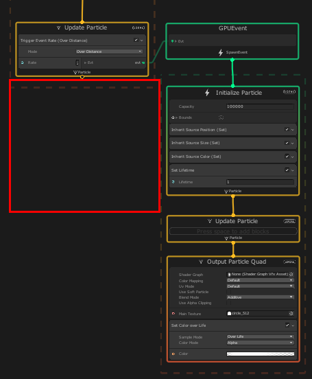 [VFX] Unity3D 'Visual Effect Graph' 4 : Trail 형태의 서브 파티클 생성하기 - GPU ...