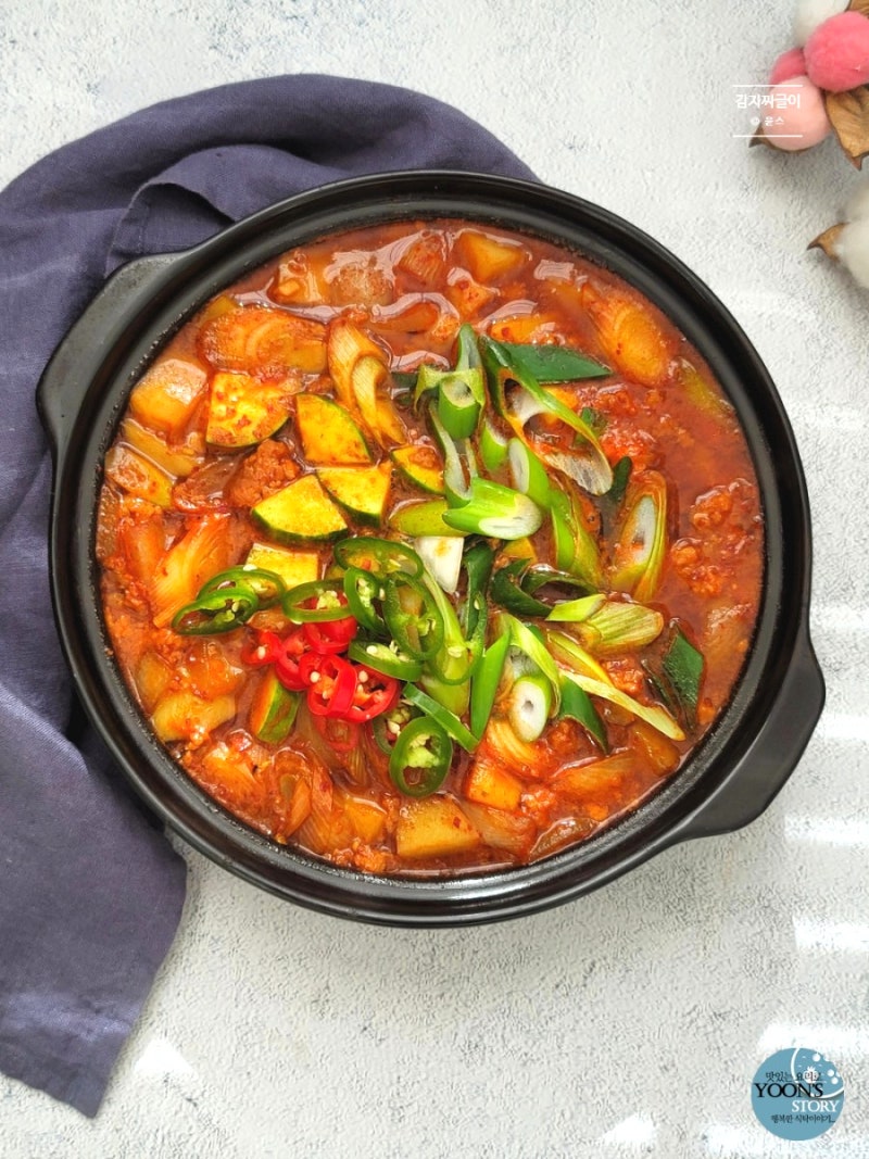 백종원 감자짜글이 요리 간 돼지고기 넣어 끓이는 고추장찌개 레시피 네이버 블로그