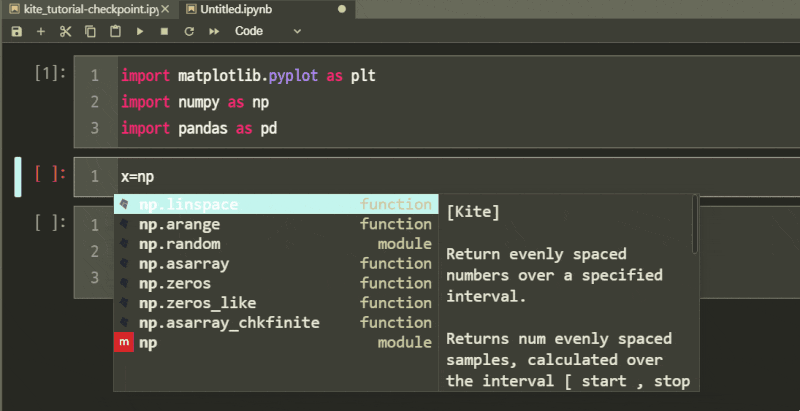 [Python/JupyterLab] Kite : 파이썬 작업환경에 코드 자동완성 기능 적용하기 (Kite Autocomplete ...