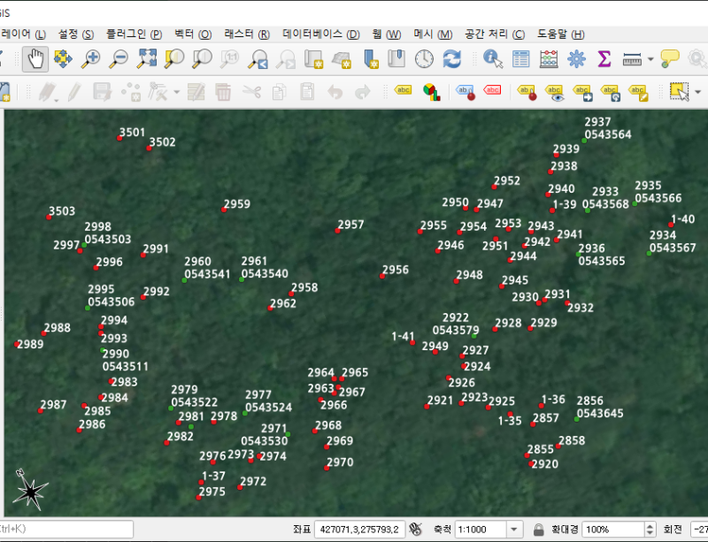 Qgis 라벨 2줄로 표시하기 지번 도면에 맞춰 넣기 Qfield 활용 네이버 블로그