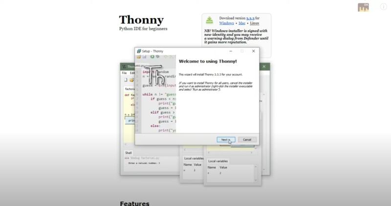 Thonny Python IDE 설치 : 네이버 블로그