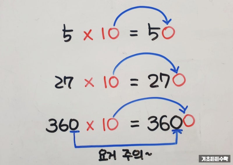 4학년 곱셈 세자리수 × 몇십 네이버 블로그