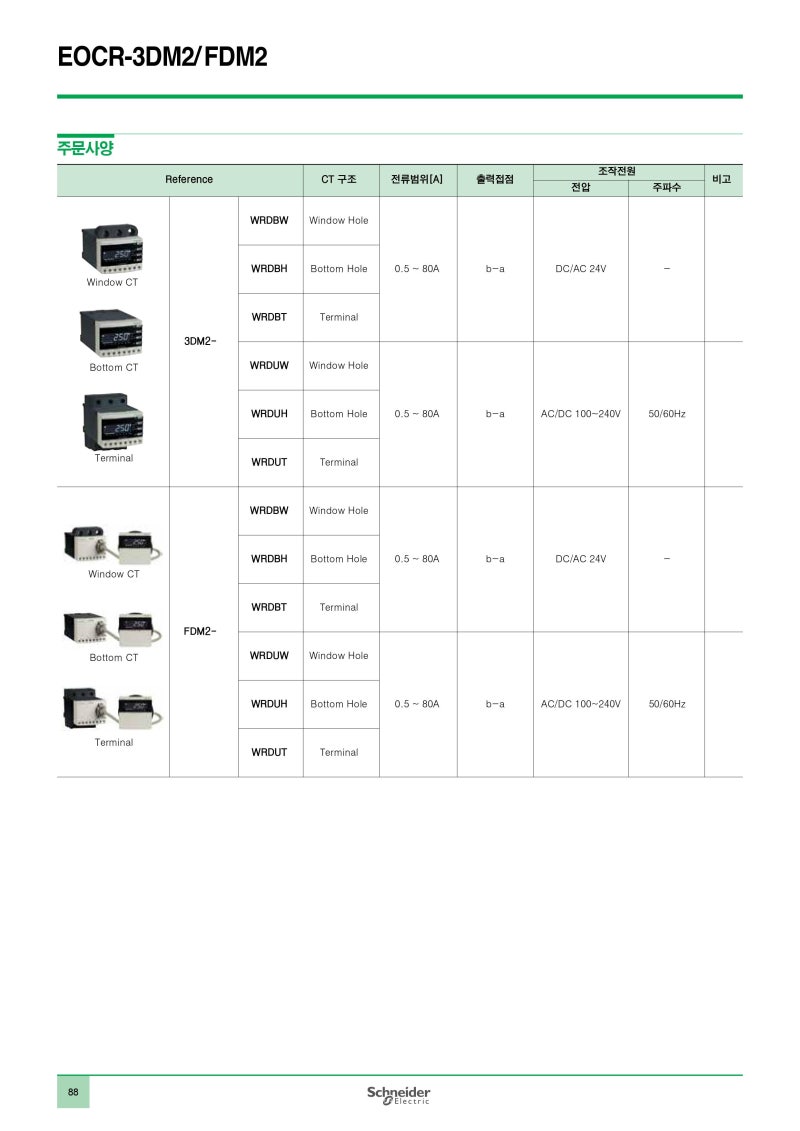 슈나이더 EOCR-3DM2/FDM2 SERIES : 네이버 블로그