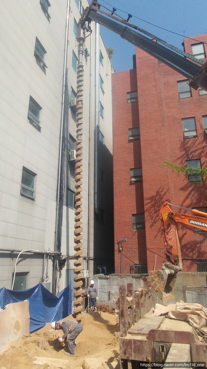 CIP (Cast in place concrete pile wall) : 네이버 블로그