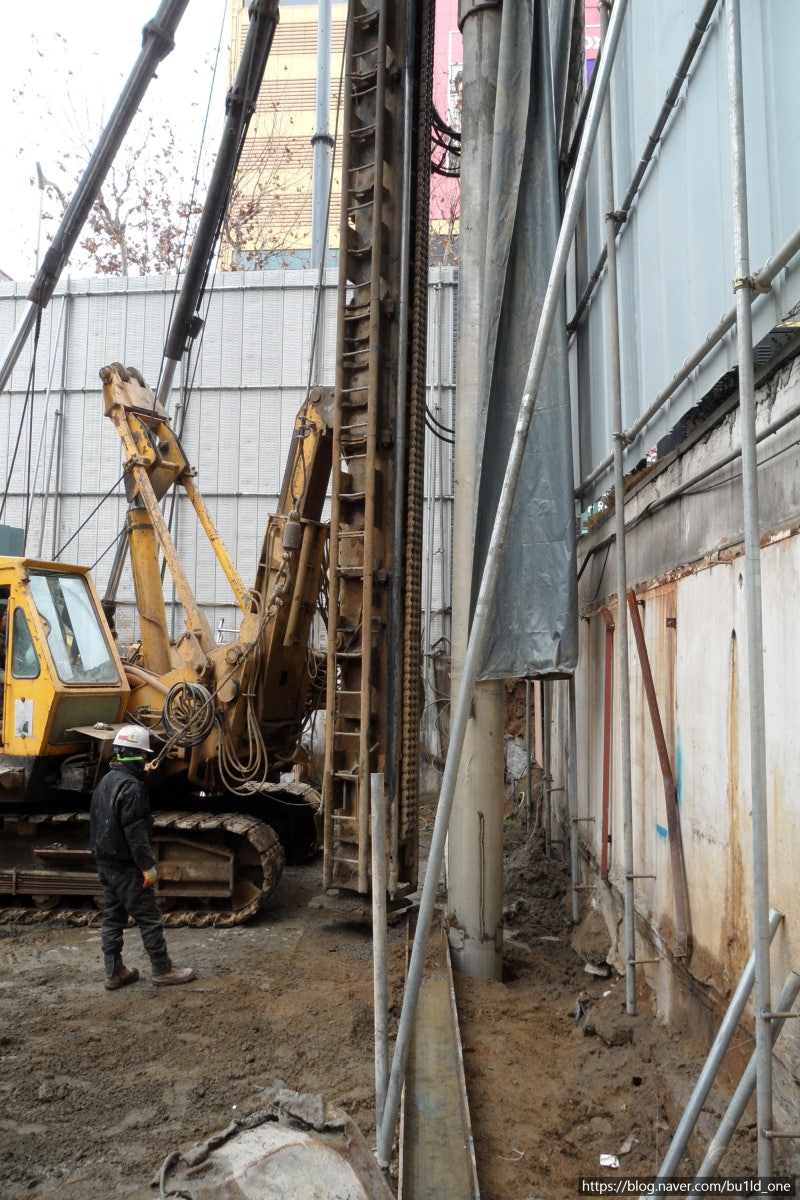 CIP (Cast in place concrete pile wall) : 네이버 블로그