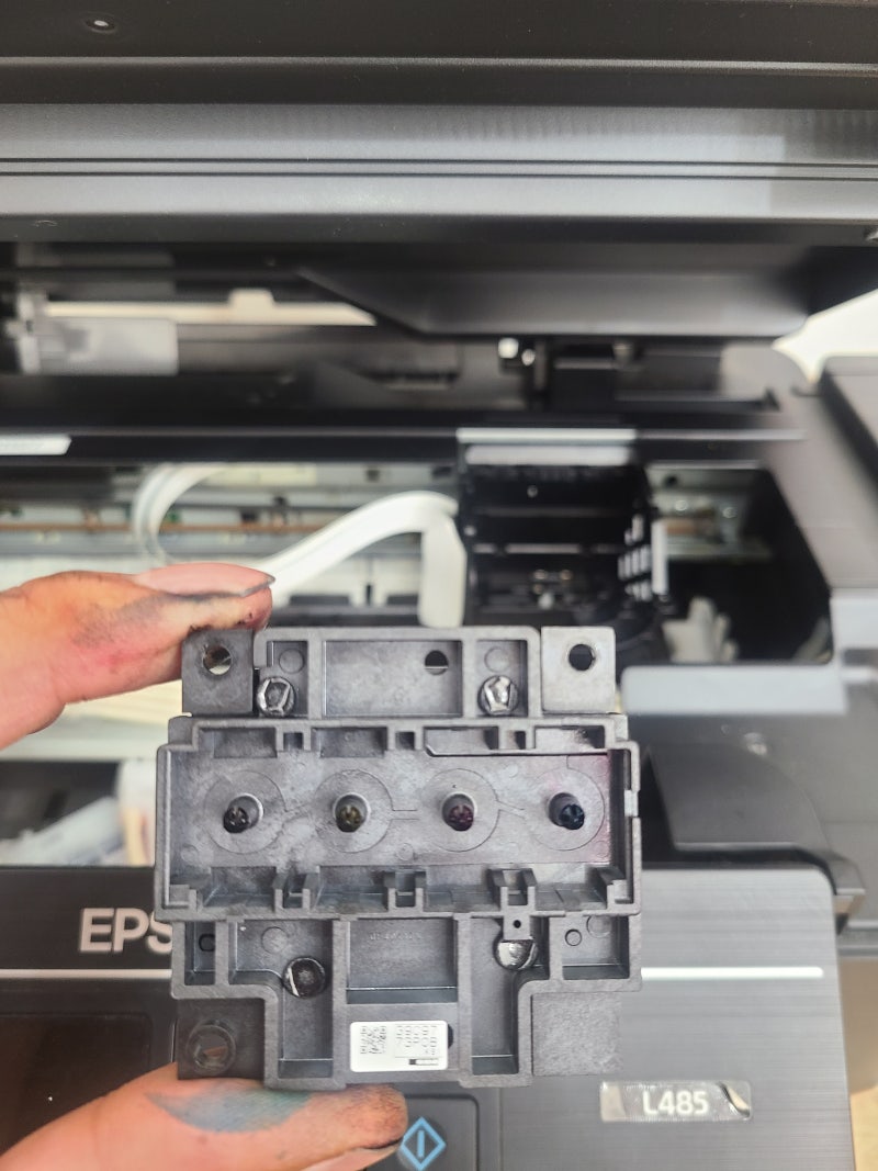 Epson 엡손 L485 무한잉크 프린터 색상안나옴 헤드잉크패드리셋 네이버 블로그