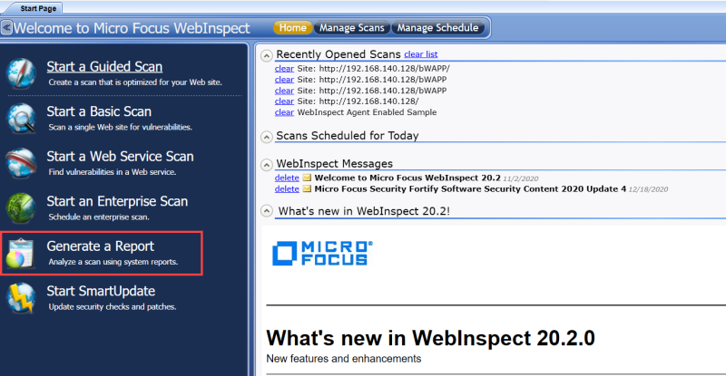 WebInspect 보고서 생성 기능 살펴보기. 유료 취약점 진단 도구 활용 이해 : 네이버 블로그