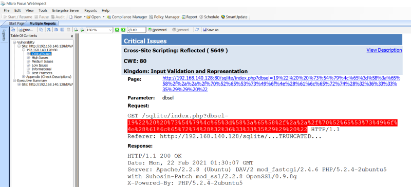 WebInspect 보고서 생성 기능 살펴보기. 유료 취약점 진단 도구 활용 이해 : 네이버 블로그