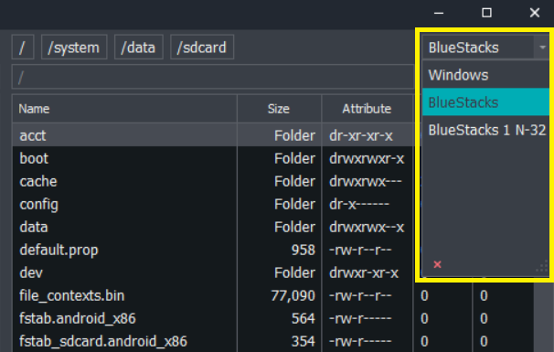 PC로 쉽게 조작하는 앱플레이어 루팅 파일탐색기 'BSTweaker File Manager' (블루스택, MSI, 미뮤, 녹스 ...