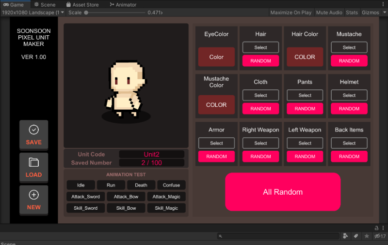 [1인 게임개발] 유니티 2D 에셋 추천: SPUM (도트아트 픽셀 유닛 메이커 에셋) 소개 : 네이버 블로그