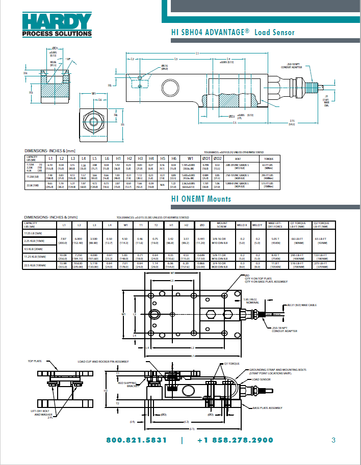 [계량/계측] 카스 / 하디(HARDY) OneMount Load Cell HI SBH04 : 네이버 블로그