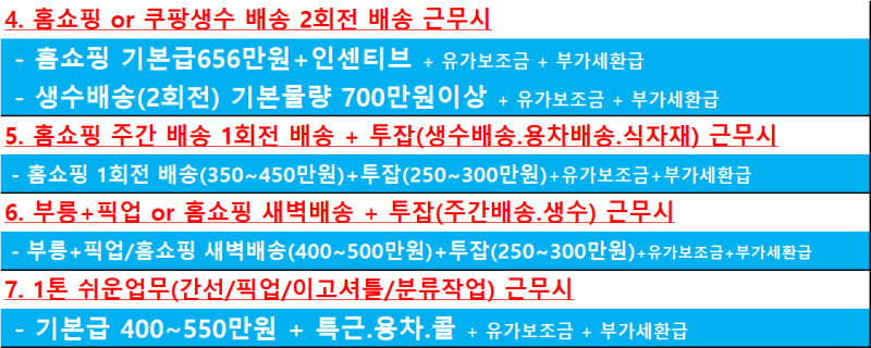 채용공고이마트홈플러스gs후레쉬 주간배송투잡월600~700만원1톤 지입배송기사신입경력나이신용무관 네이버 블로그