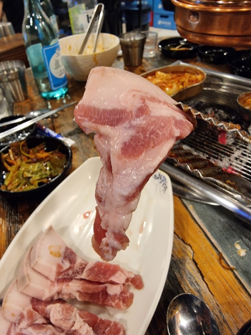 송파 문정동 맛동산 샘 단골 회식장소 삼겹살 꼬들살 뒷고기 마늘갈비 맛집 드럼통숯불구이~♡ 네이버 블로그