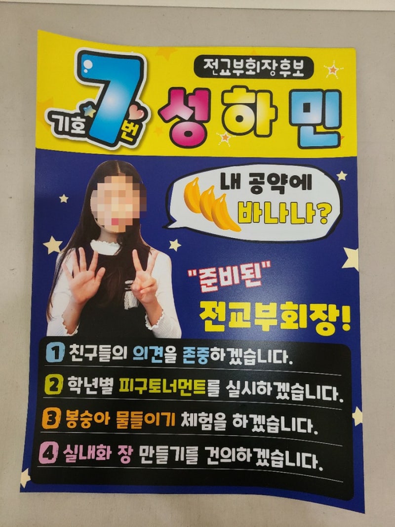 대전 전교부회장 전교회장포스터 초등 중고등학교 선거벽보 포스터 맛집 피오피사랑 네이버 블로그