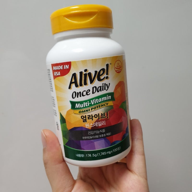 내돈내산 종합비타민 얼라이브 원스데일리 남녀공용 멀티비타민 네이버 블로그