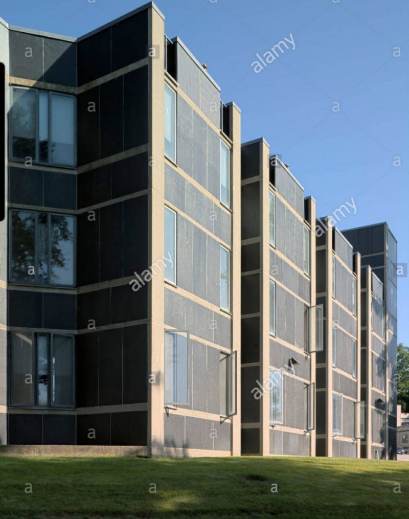 루이스 칸의 브린마대학 기숙사. erdman hall, bryn mawr college, near philadelphia ...