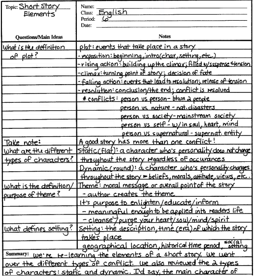 효과적인 노트 필기 기억에 오래 남는 코넬 노트필기법cornell Note Taking System을 알아보자 양식